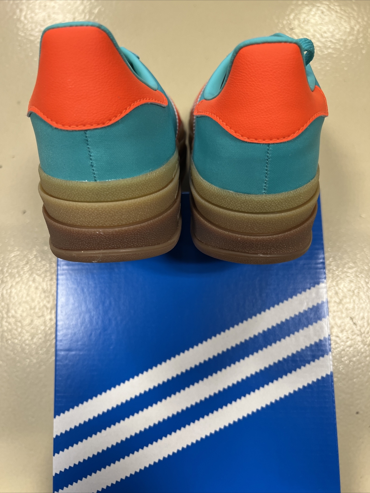 Adidas Gazelle Bold "Bold Mint Orange Gum Sole” Colorway Women's Size 6 ...