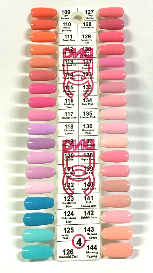 DC&DND Daisy Color Chart Gel Polish Color Sample Chart Palette Display ...