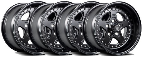 15 SATIN BLACK CENTERLINE TELSTAR 15X7 15X8 STAGGERED DRAGSTAR 5X4.75 ...