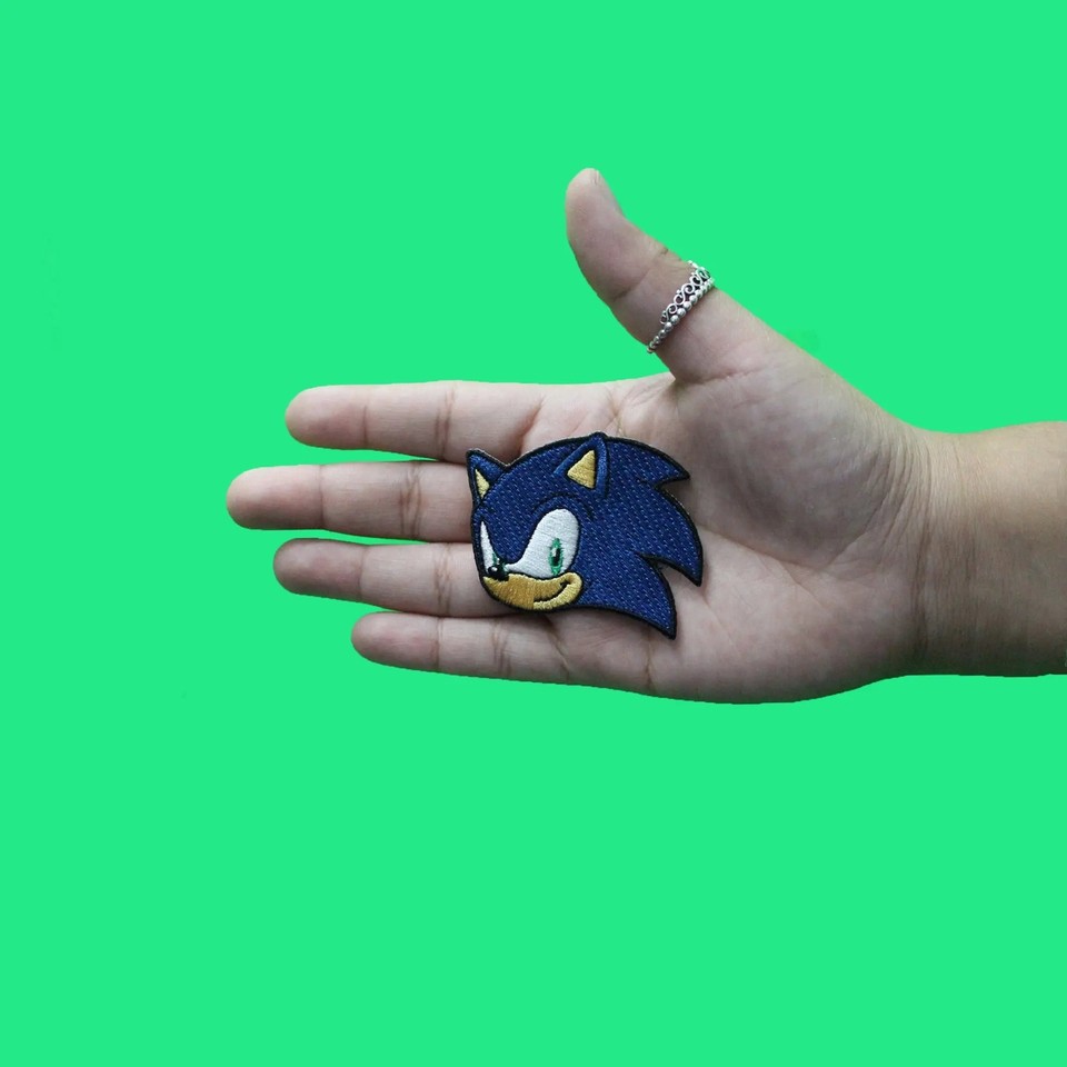 Sonic The Hedgehog Face Patch Sega Body Embroidered Iron On | eBay