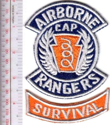 US Civil Air Patrol CAP Airborne Rangers & Survival Rocker USAF AUX vel ...