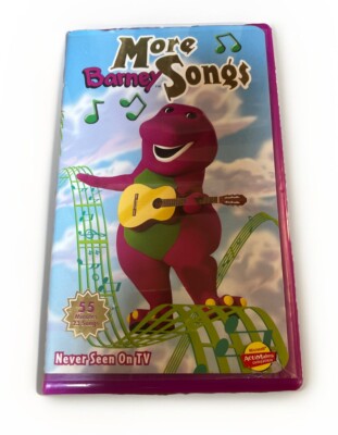 MORE BARNEY SONGS, VHS, NEVER SEEN ON TV CLAM SHELL RARE 55 MINS 23 ...