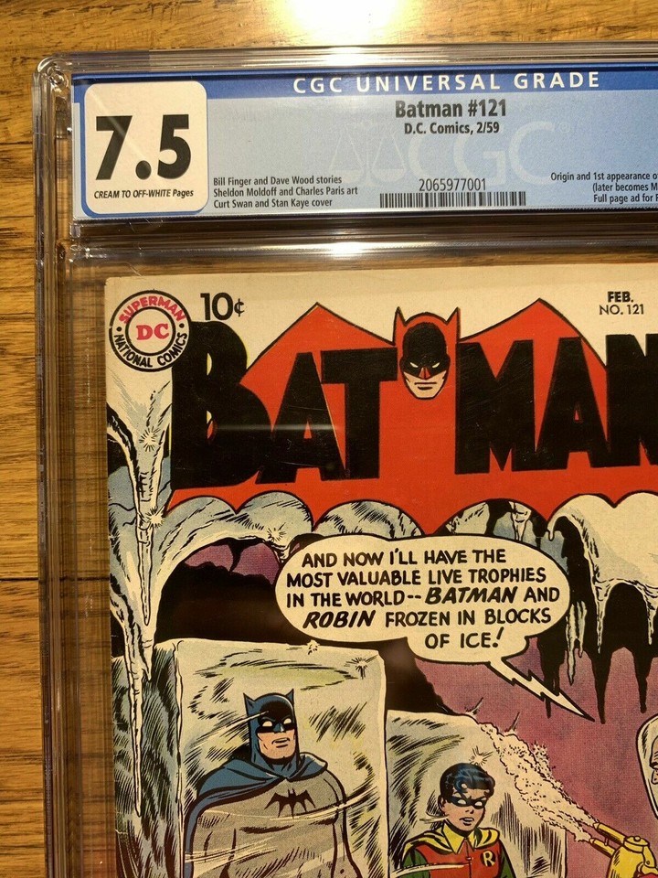 Batman #121 CGC 7.5 DC 1959 1st Mr. Freeze! Key Silver Age! Rare! K10 ...