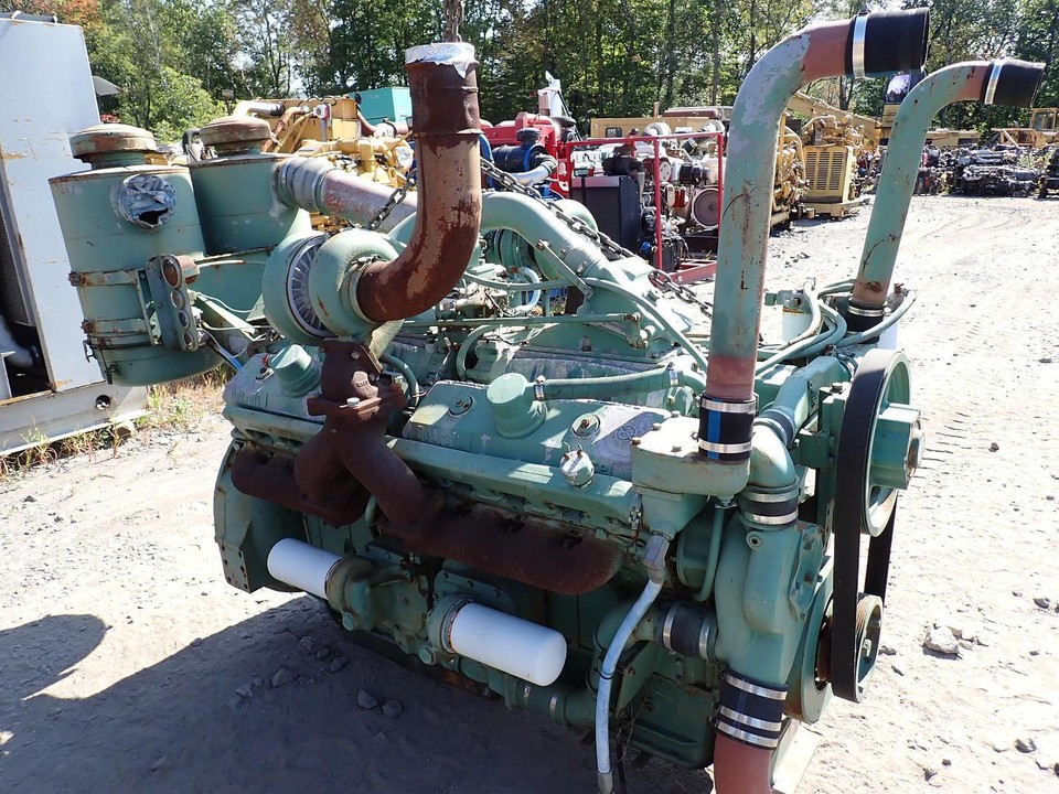 Detroit Diesel 16V71TT Twin Turbo Engine RUNS STRONG! VIDEO! 16V71 V16 ...