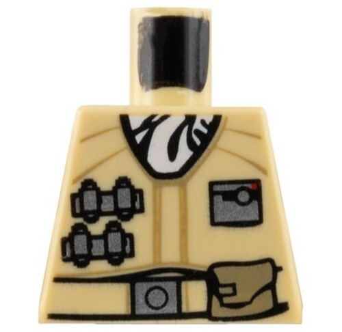 LEGO 973pb0623 Torso SW Hoth Rebel Jacket with White Scarf and Tan Belt ...