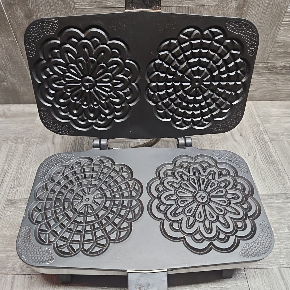 Vitantonio Pizzelle Chef 300A Italian Cookie Maker Tested Works Vintage ...