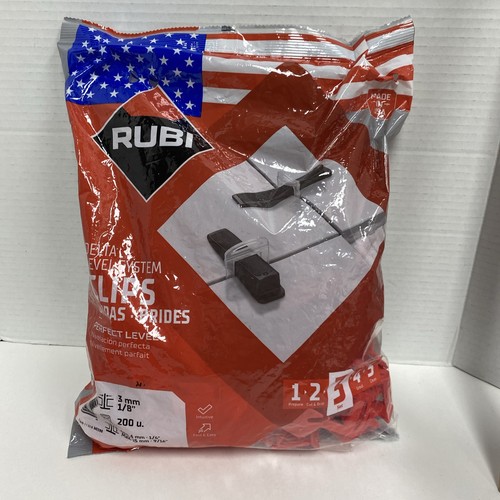 Rubi Delta level system clips 3MM1/8 200u NIB sealed | eBay