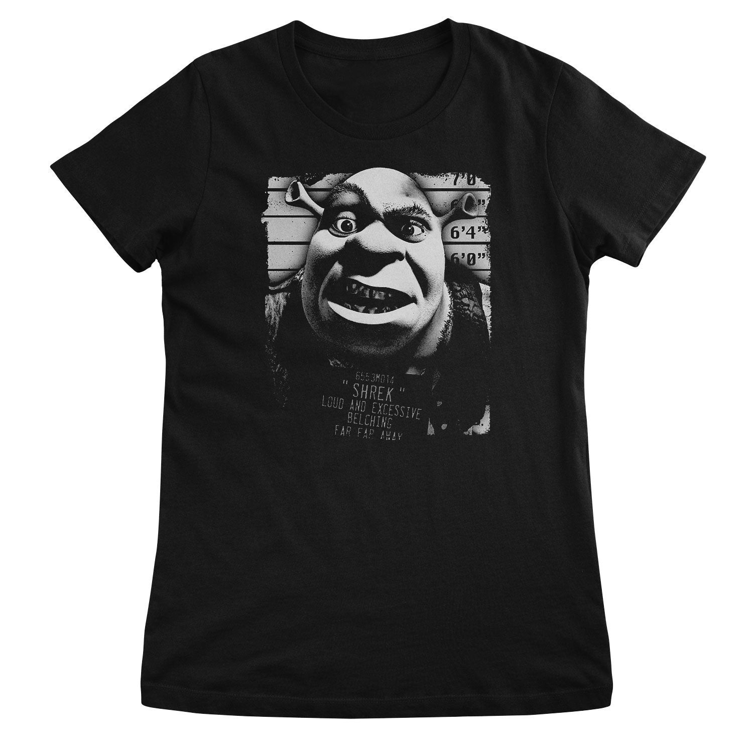 Offiziell Lizenziert Shrek - Mugshot Damen T-Shirt | eBay.de