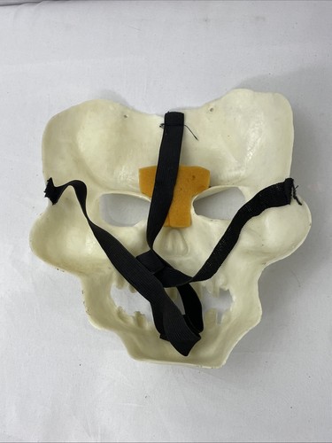 Vintage Fun World Div Halloween Mask Item #9211 Skull Face Glow in the ...