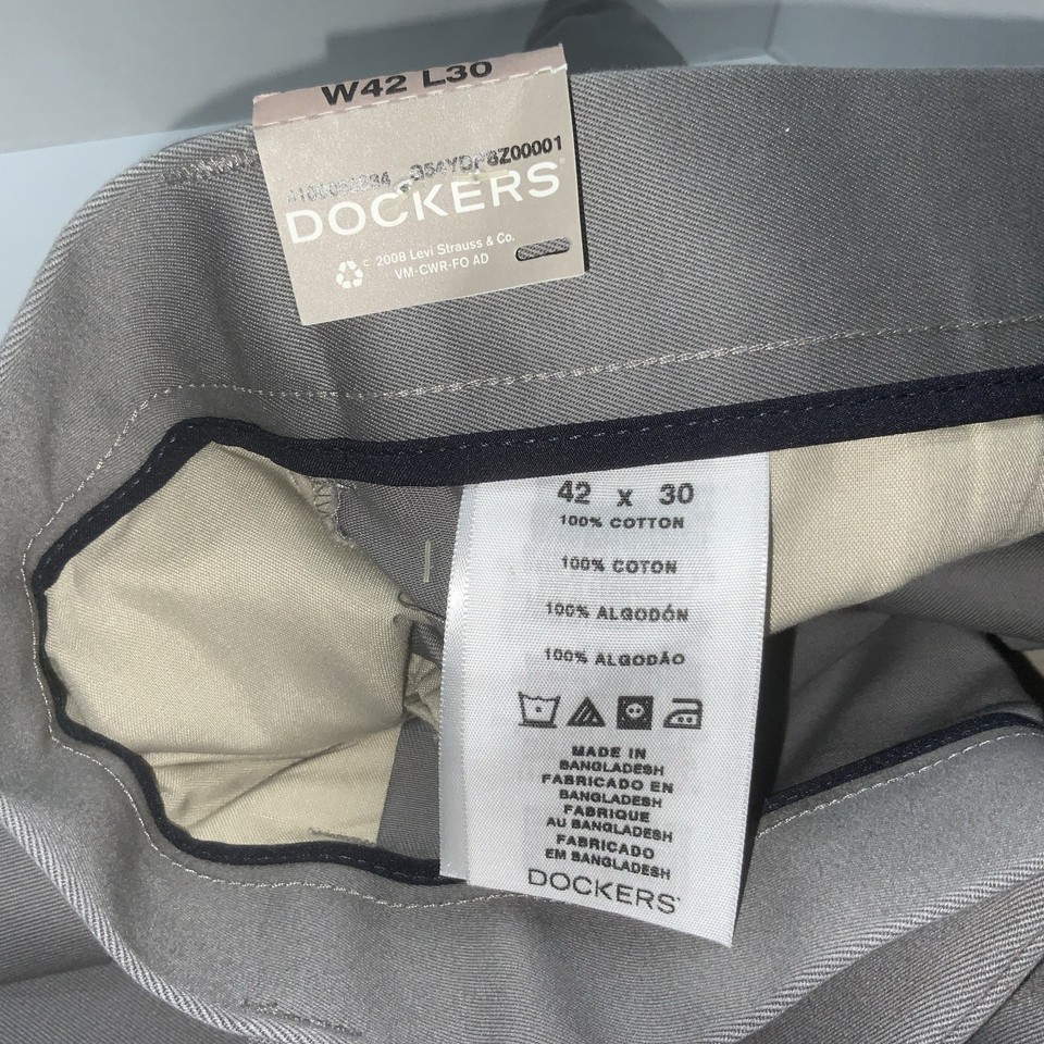 Dockers D3 Classic Fit Flat Front Men's Pants Size 42 x 30 NWT | eBay