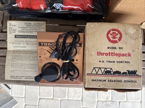 Vintage MRC 501 Throttlepack Model Train Control HO Scale Power Supply ...