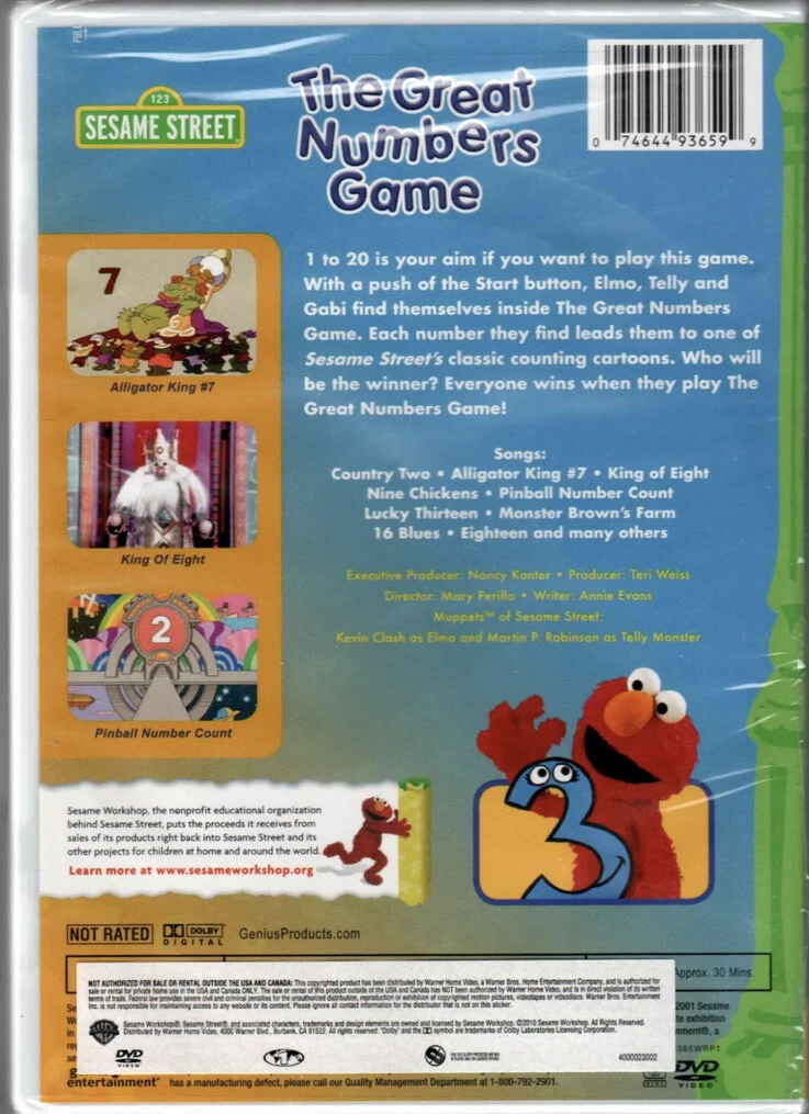 Sesame Street The Great Numbers Game Vhs Ebay