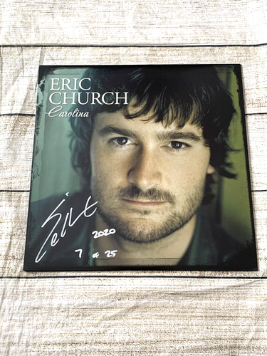 ERIC CHURCH Signed Autograph BECKETT Authenticated BAS Carolina LP ...
