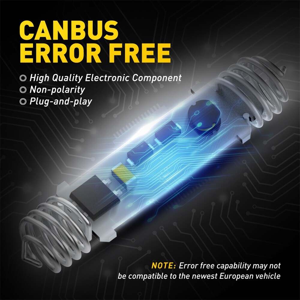 Super White 41MM 5W Festoon LED Interior Car Light License Lights bulb ...