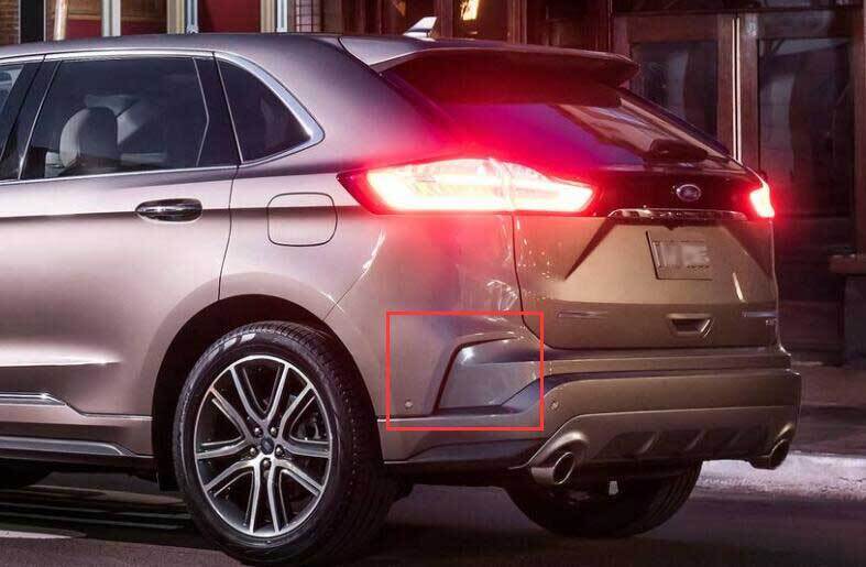 Fit For Ford Edge 2019-2021 Chrome Exterior Rear Fog Light Strip ...