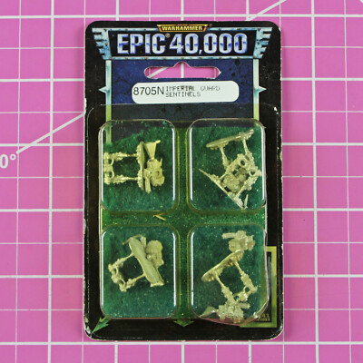 Epic 40K Imperial Guard Sentinels NIB Metal - OOP Warhammer Armageddon ...