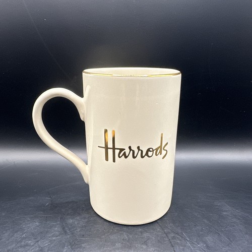 Harrods London Shop Cup Mug Cream and Gold Collectible Coffee | eBay