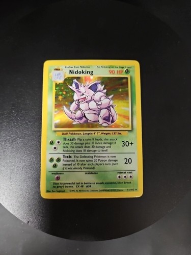 Pokémon TCG Nidoking Base Set 11/102 Holo Unlimited Holo Rare | eBay