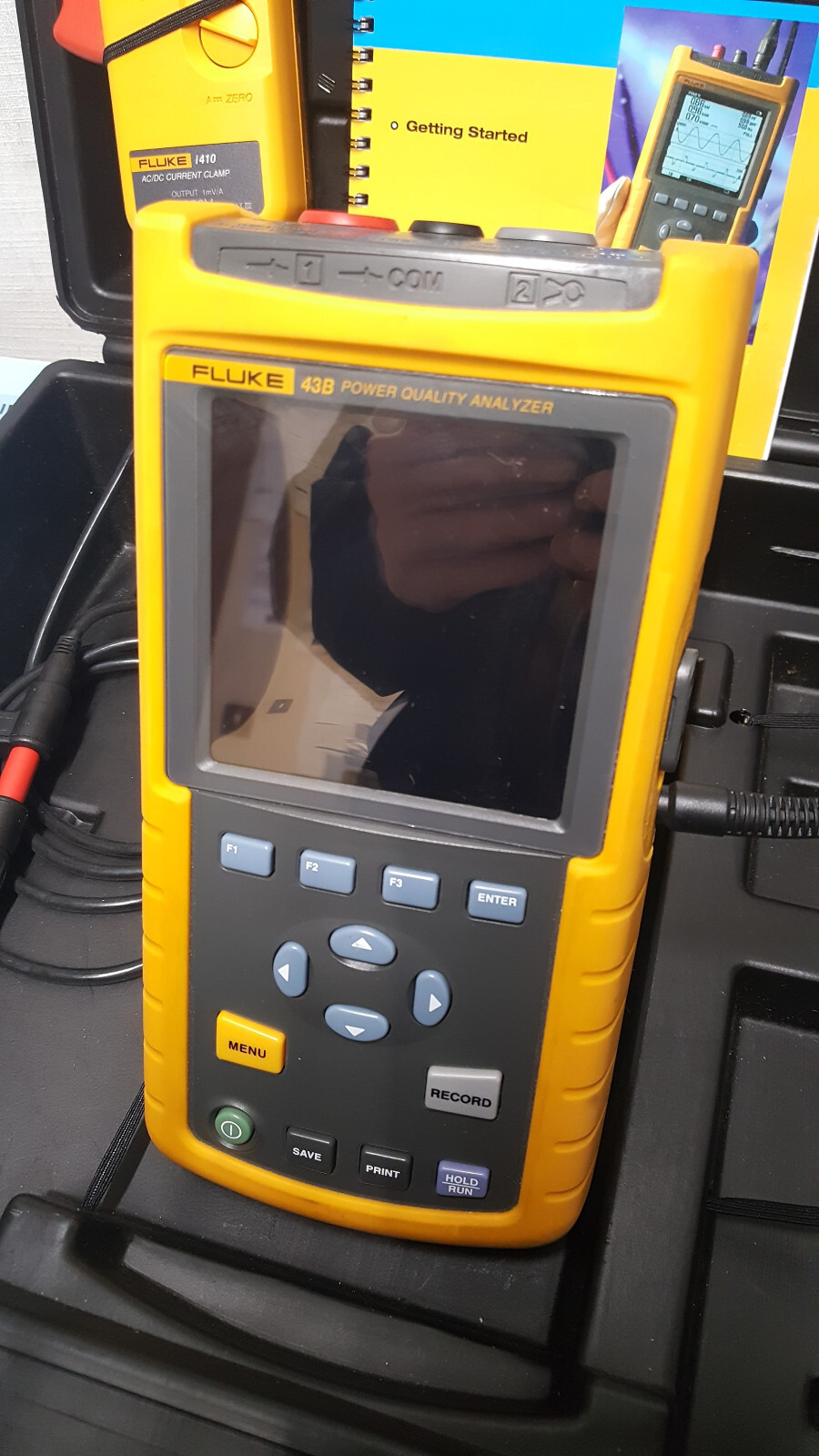 FLUKE 43B Power Quality Analyzer S/N DM9260327 + i410 Current Clamp | eBay