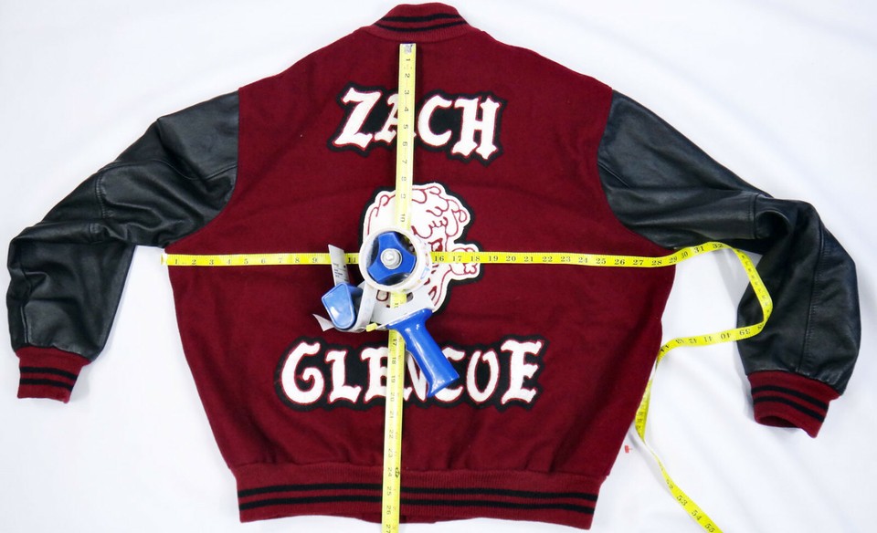 Glencoe High School Oregon Letterman Jacket large hillsboro red black ...