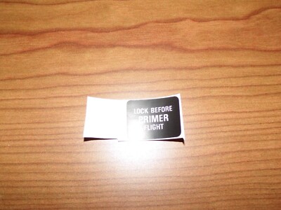 Primer, Lock Before Flight - Aircraft Decal | eBay