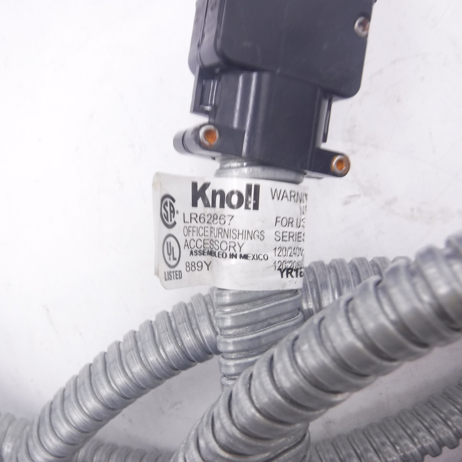 Knoll LR62867 15" Office Furniture Cable Wires With Connectors for sale ...