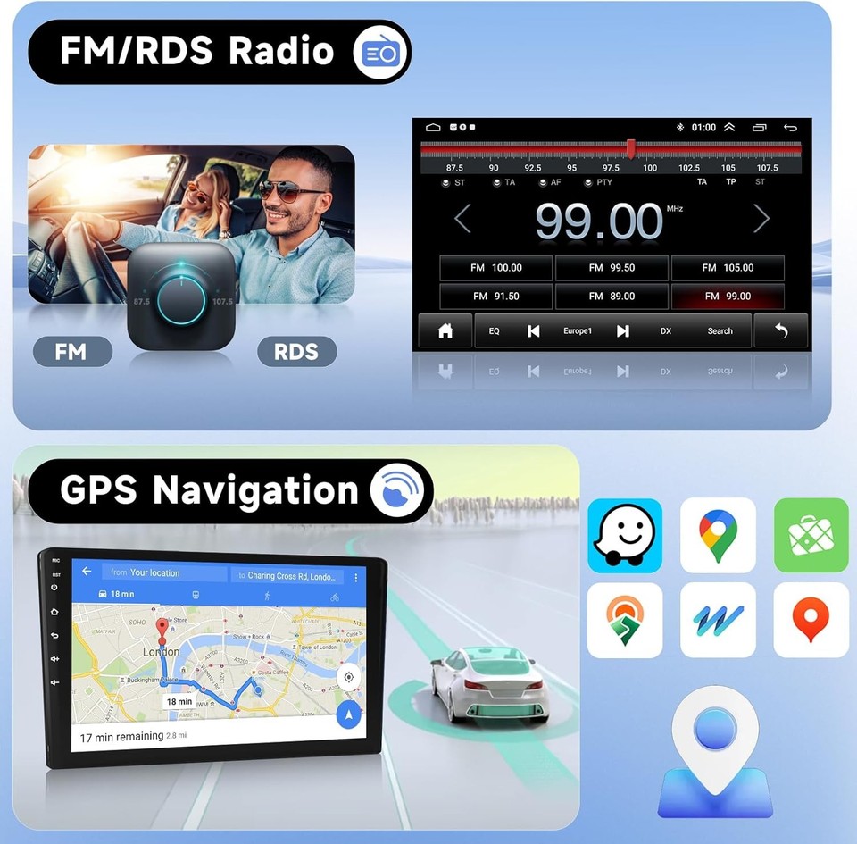 For 2000-2005 Ford Excursion 7" Android Apple Carplay Car Stereo Radio ...
