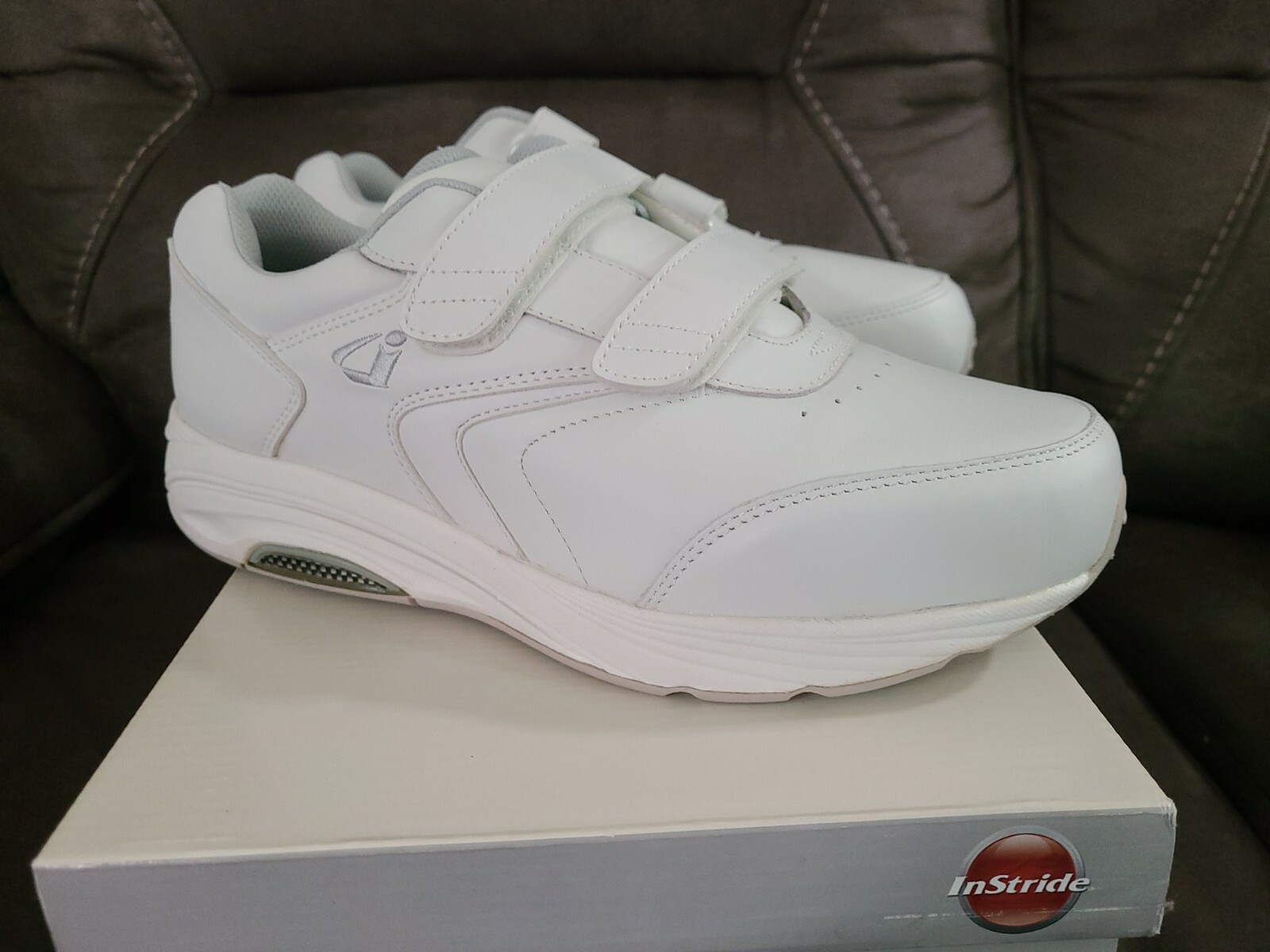 Instride Newport White Strap.. Men’s Leather Shoes Sneaker 6012M Size ...