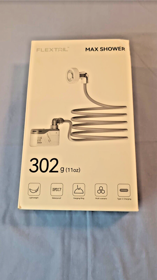 Flextail Max Shower 302G (11oz) Outdoor Shower Camping Hiking Fishing ...