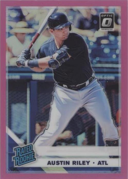 2019 Panini Donruss Optic - Rated Rookies Austin Riley #95 Pink Prizm ...