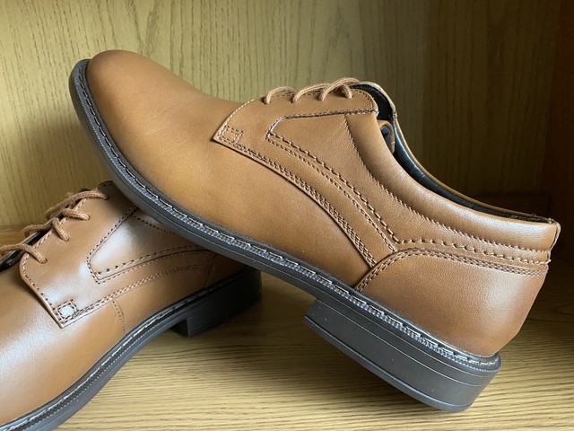 Rockport Tanner Plain Toe Oxford British Tan Shoe Men Size 12 for sale ...