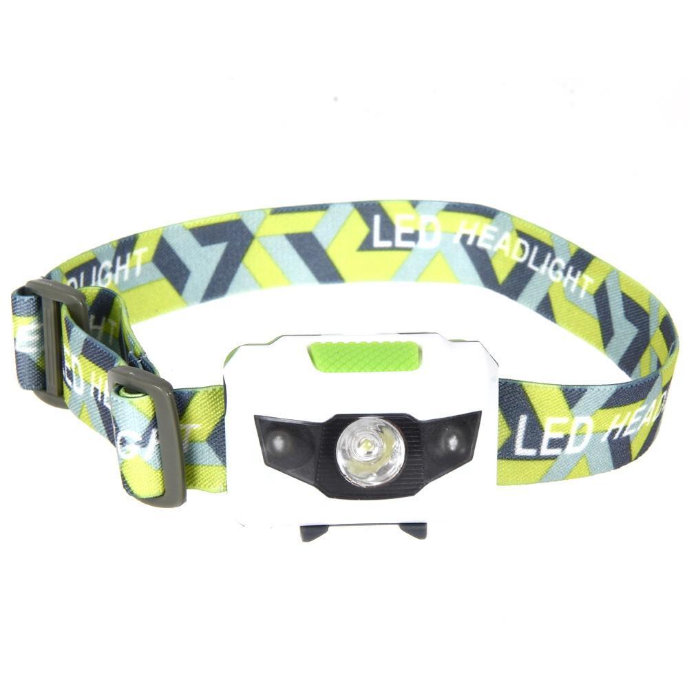 300LM Mini Super Bright R3 Headlight + 2 LED 4 Mode Headlamp Head Torch ...
