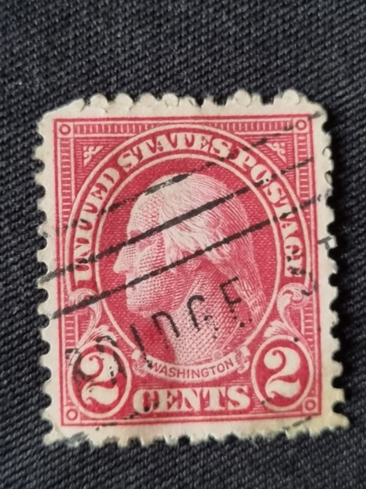 VINTAGE - George Washington Red 1923 - 2 Cent Stamp USED | eBay