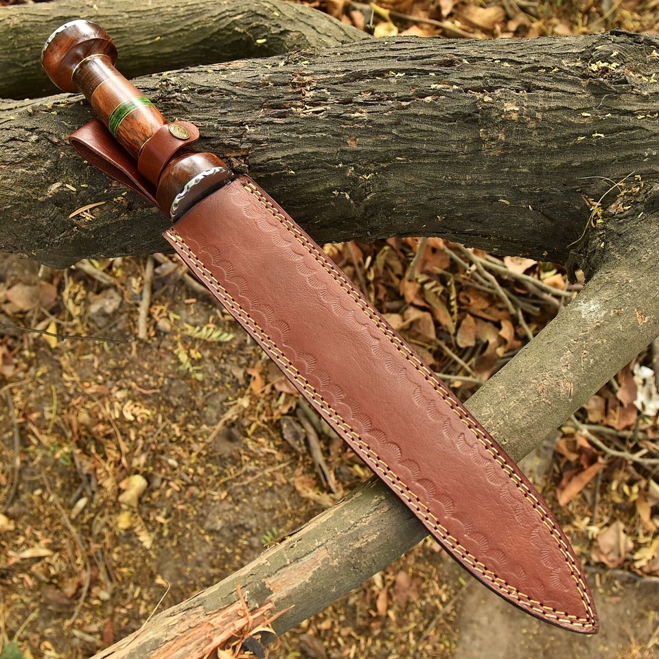 Roman Gladius SWORD Hand Forged Damascus Steel Double Edge gladiator ...