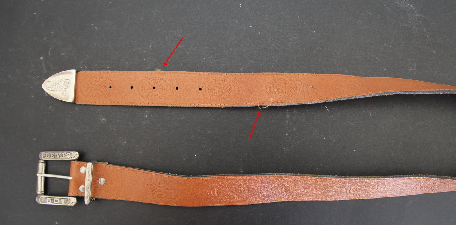 Levi’s 501 Metal Buckle w Light Brown Leather Belt | eBay