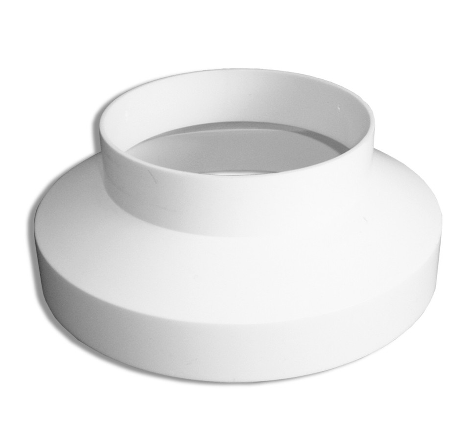 4" 100mm Plastic Round Ducting Ventilation Tube Extractor Fan Vent Pipe ...