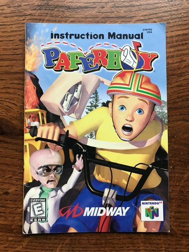 Paperboy Paper Boy N64 Nintendo 64 Instruction Manual Only | eBay