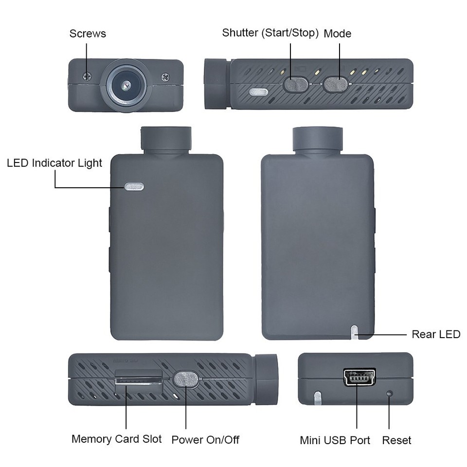 Mobius Mini 2 Lens A MM02 Action Cam Helmet Camera 1440P HD Video ...