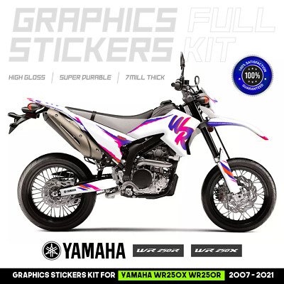 YAMAHA WR250X WR250R Graphics Decal Stickers Full Kit All Years (2008 ...