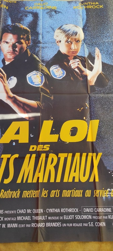 Martial Law Original Police Movie Poster Double Sheet 60"45 Cynthia ...