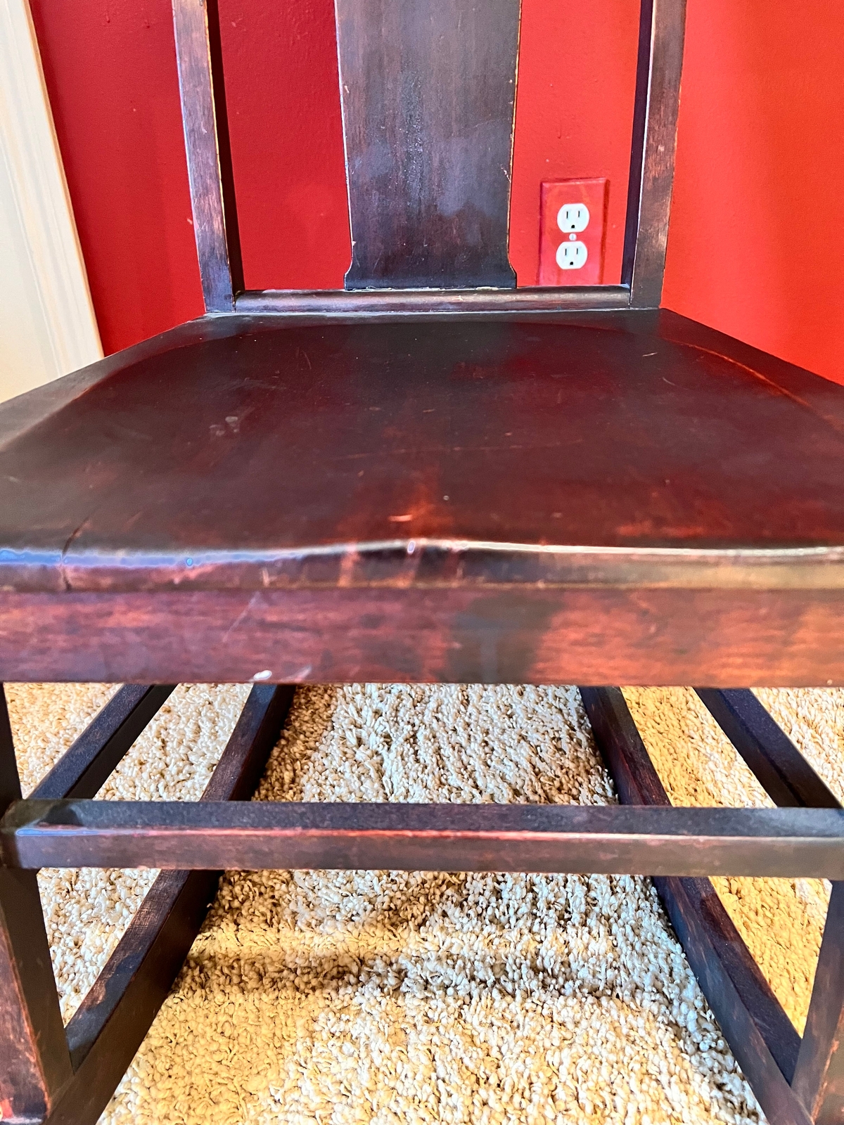 JS Ford & Johnson Co Antique Armless Wood Rocking Chair PD138-43 | eBay