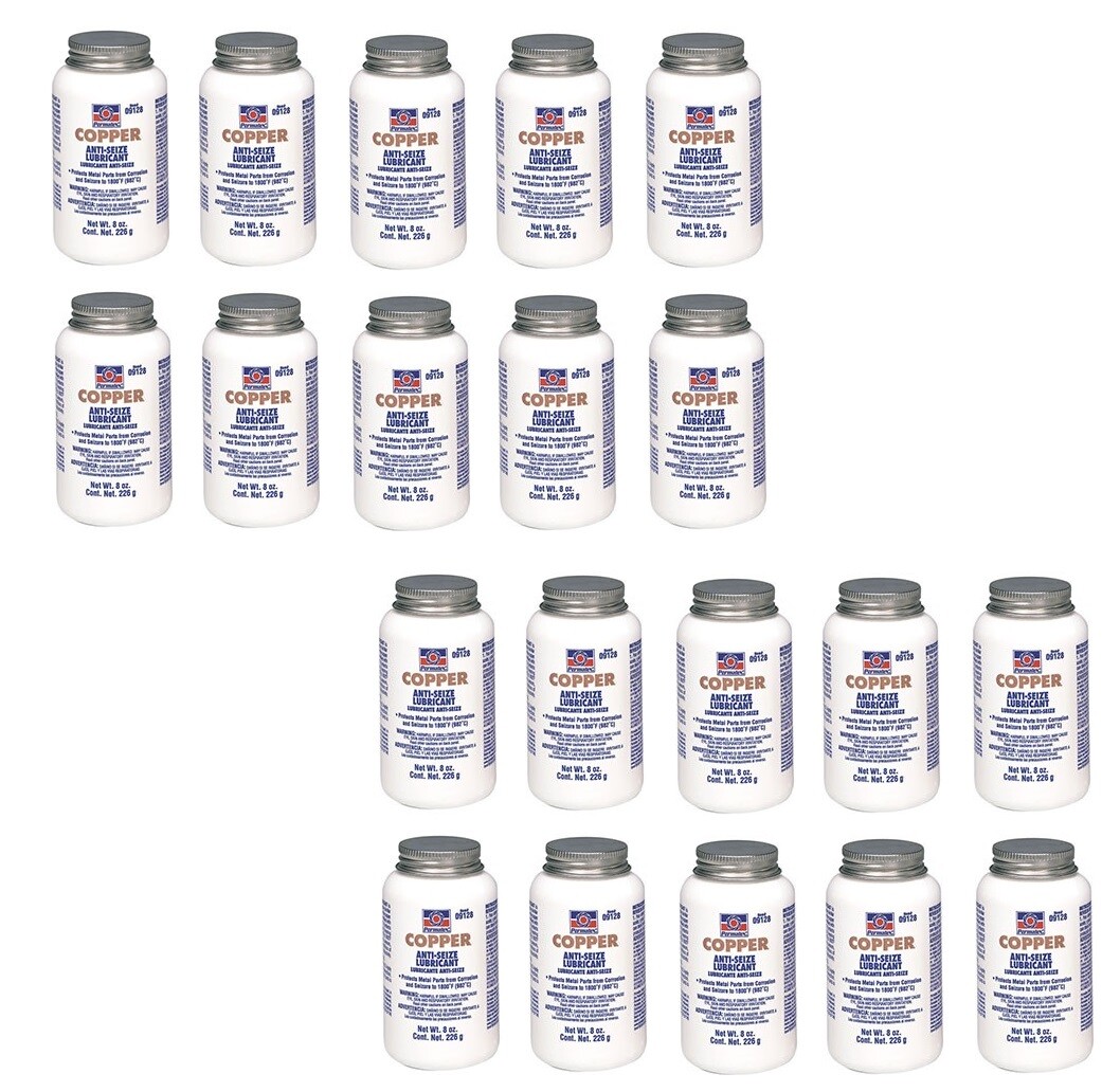 Permatex Set of 20 Copper Anti Seize & Thread Lubricant 8 oz Brush-Top ...