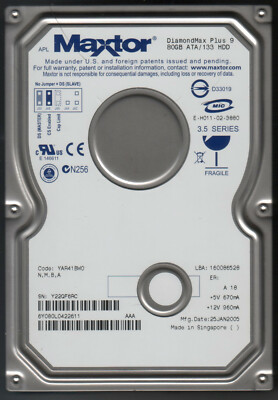 Disque dur MAXTOR DiamondMax Plus 80 Go | eBay