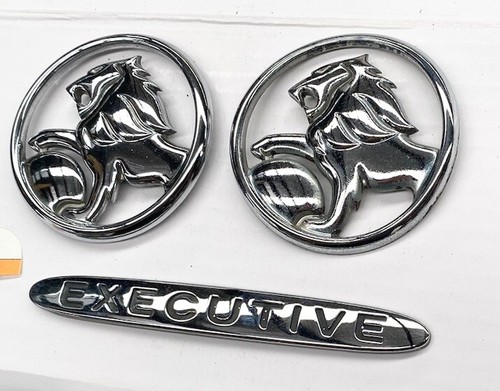 2 x HOLDEN VT VX Logos BOOT Emblems Chrome Plastic/ 1 x Executive ...