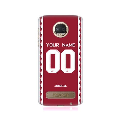 CUSTOM CUSTOMISED PERSONALISED ARSENAL FC 2022/23 KIT CASE FOR MOTOROLA ...