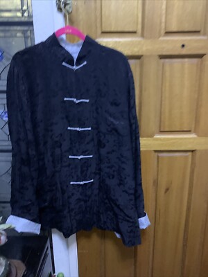 Tang suit traditional Chinese man jacket 100% silk reversible 3 Pockets ...