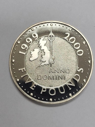 2000 Great Britain FIVE POUNDS coin THE NEW MILLENIUM !! Greenwich ...