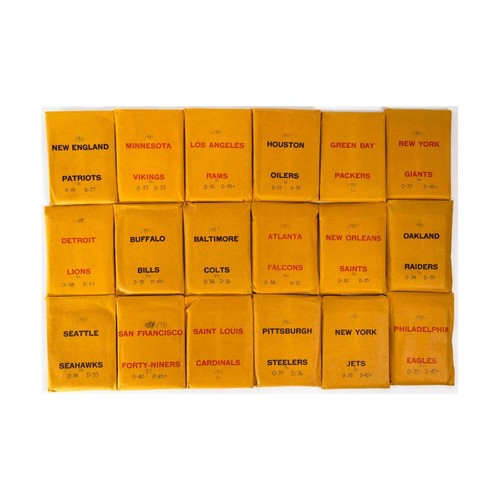 APBA Football Collections APBA Football Collection #10 - 18 Teams (1981 ...