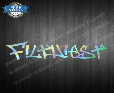 Filthiest Decal Sticker oil slick holo drift low race euro kdm illest ...