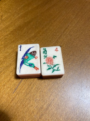 2 Vintage Single Mahjong Mah Jongg Tiles - Colorful | eBay